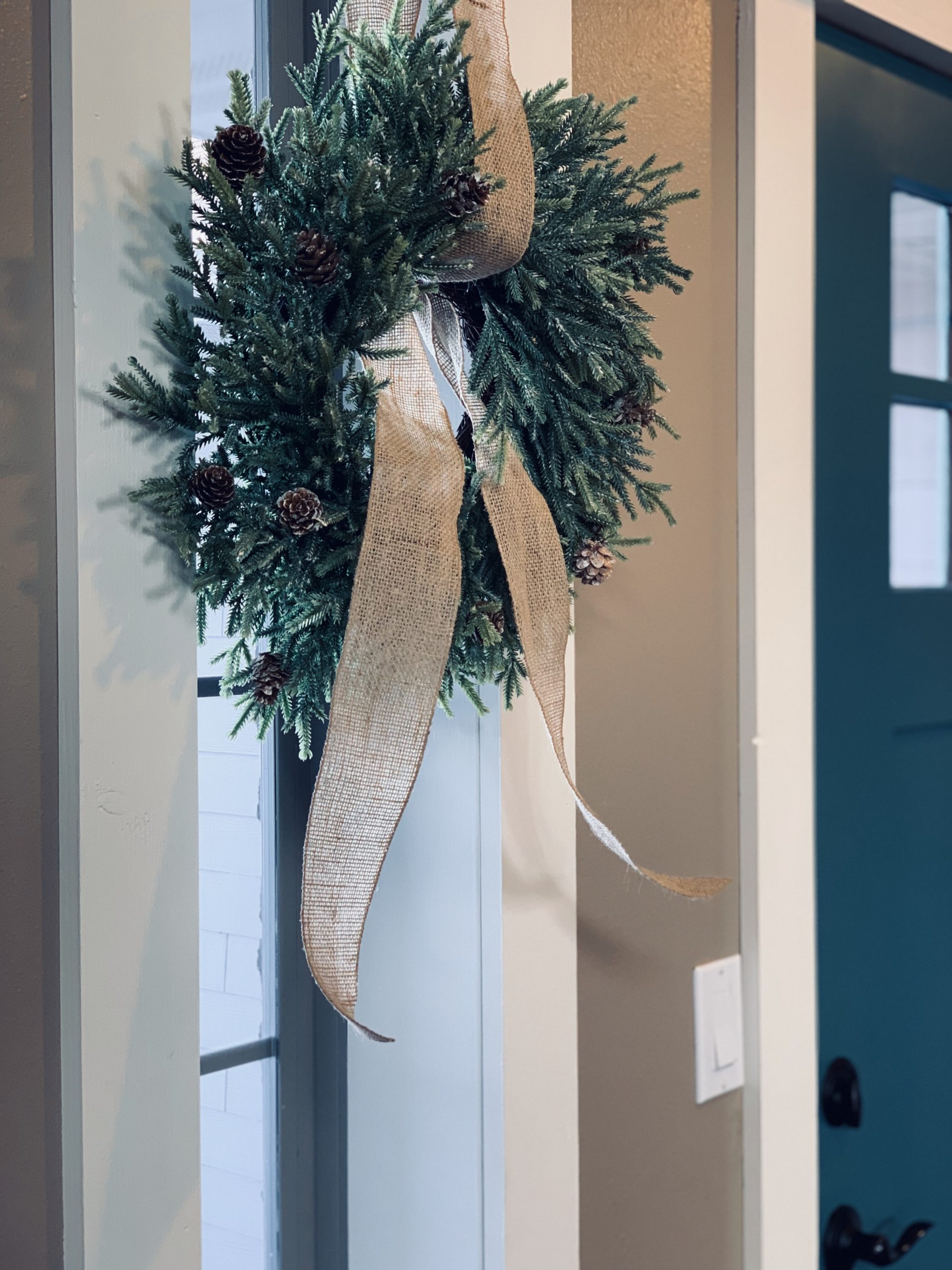 How To Hang A Wreath On A Window - Tidy Little Tribe